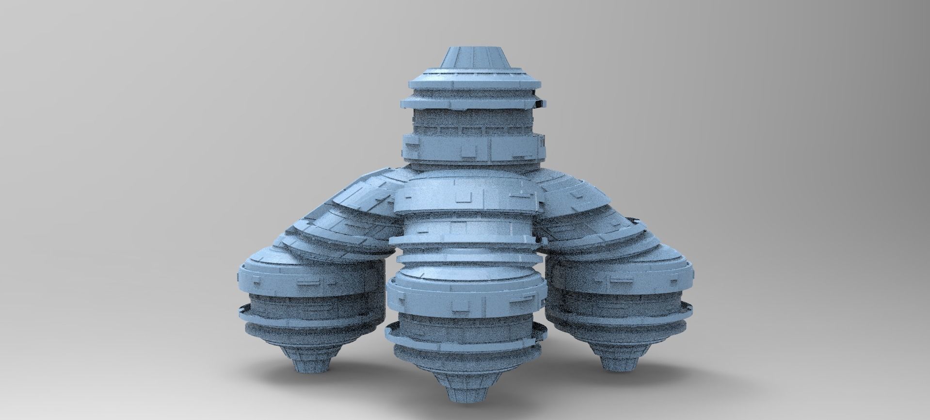 Moon base relay system Towers 5 3D model | CGTrader