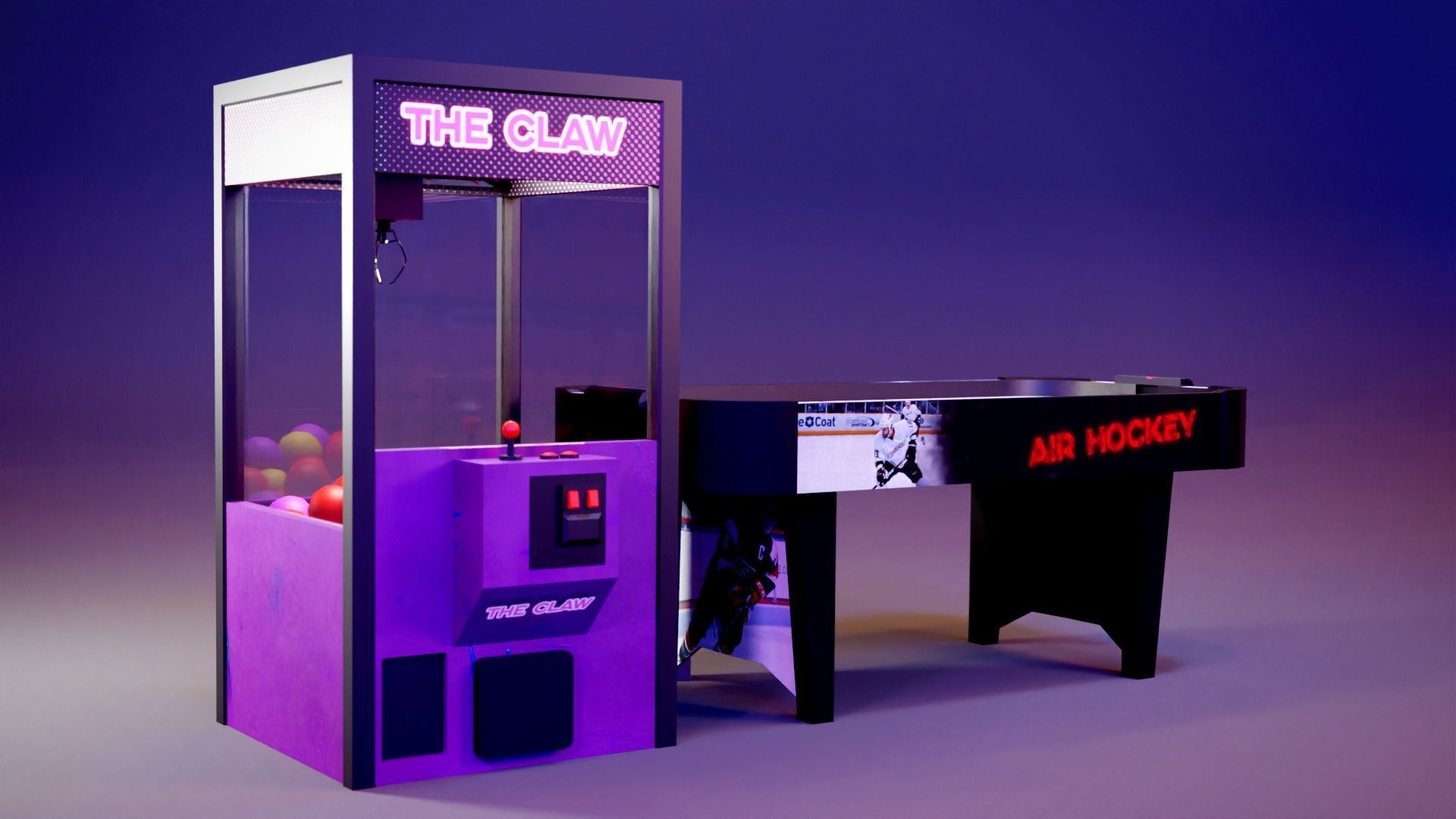 3D model 8 Arcade Game Machines Collection Game Ready Low-Poly 3D model ...