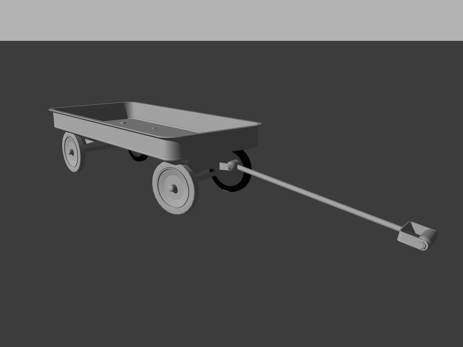 Simple Wagon free 3D model | CGTrader