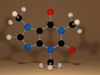 3D model Caffeine Molecule C8H10N4O2 Coffee VR / AR / low-poly | CGTrader