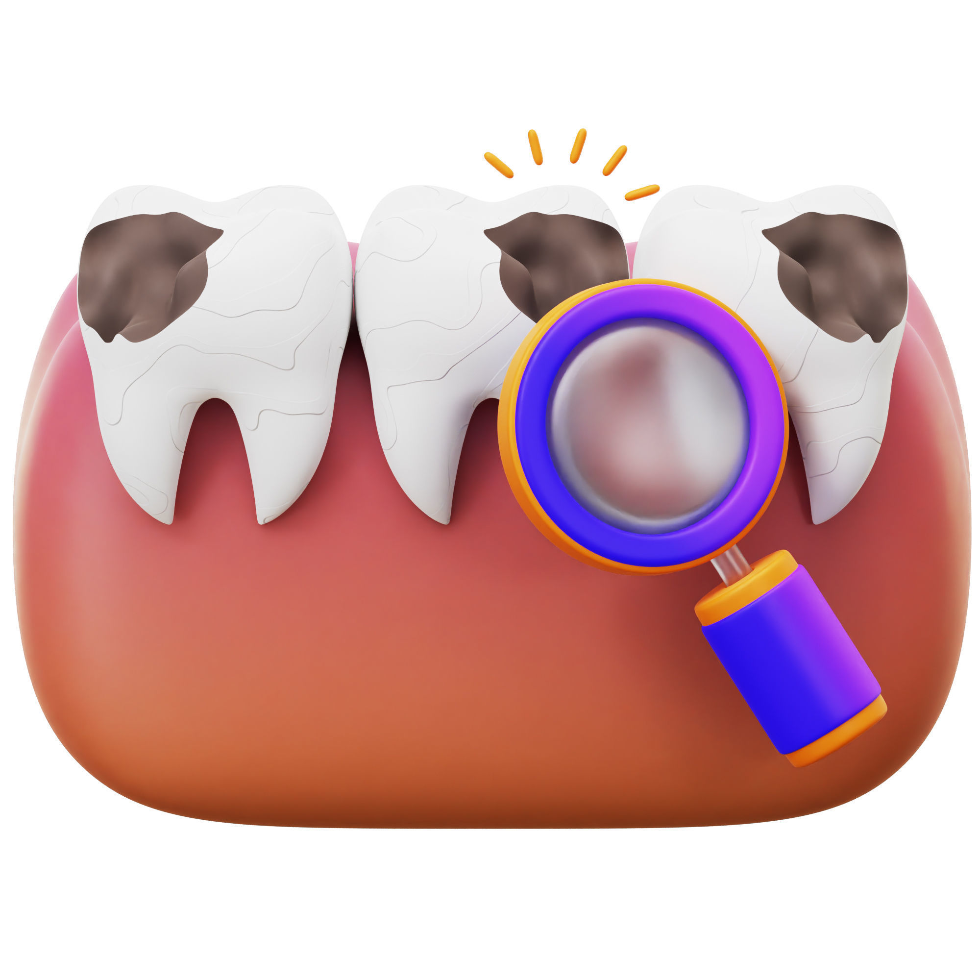3D model Find Cavity 3D Icon VR / AR / low-poly | CGTrader