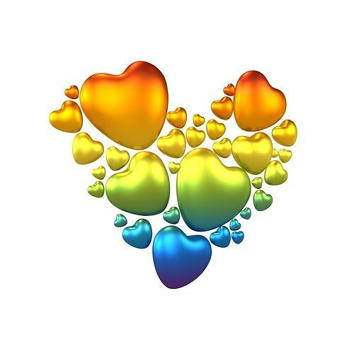 Combination Design Heart Icon v1 014 3D model | CGTrader