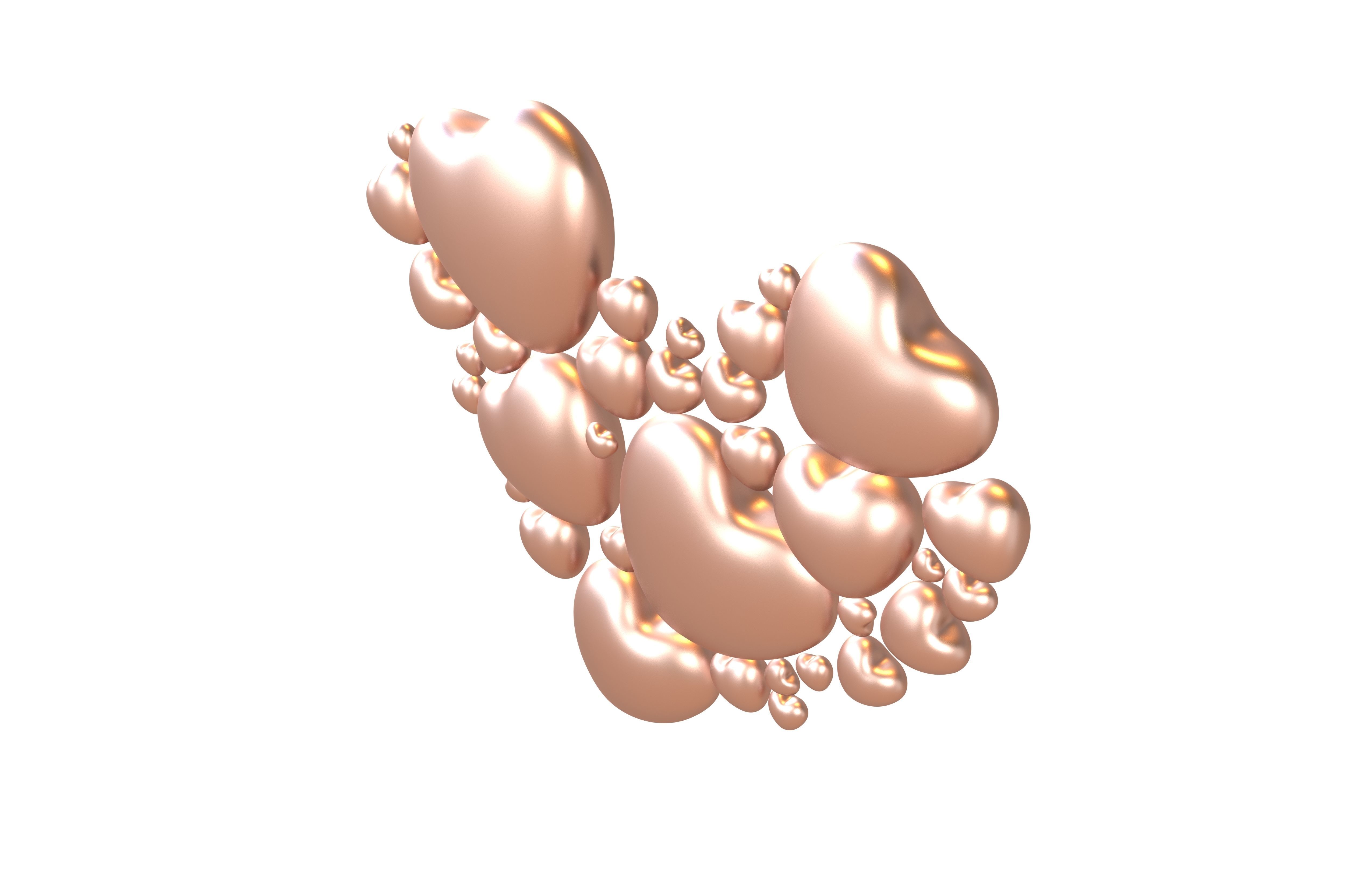 Combination Design Heart Icon v1 019 3D model | CGTrader