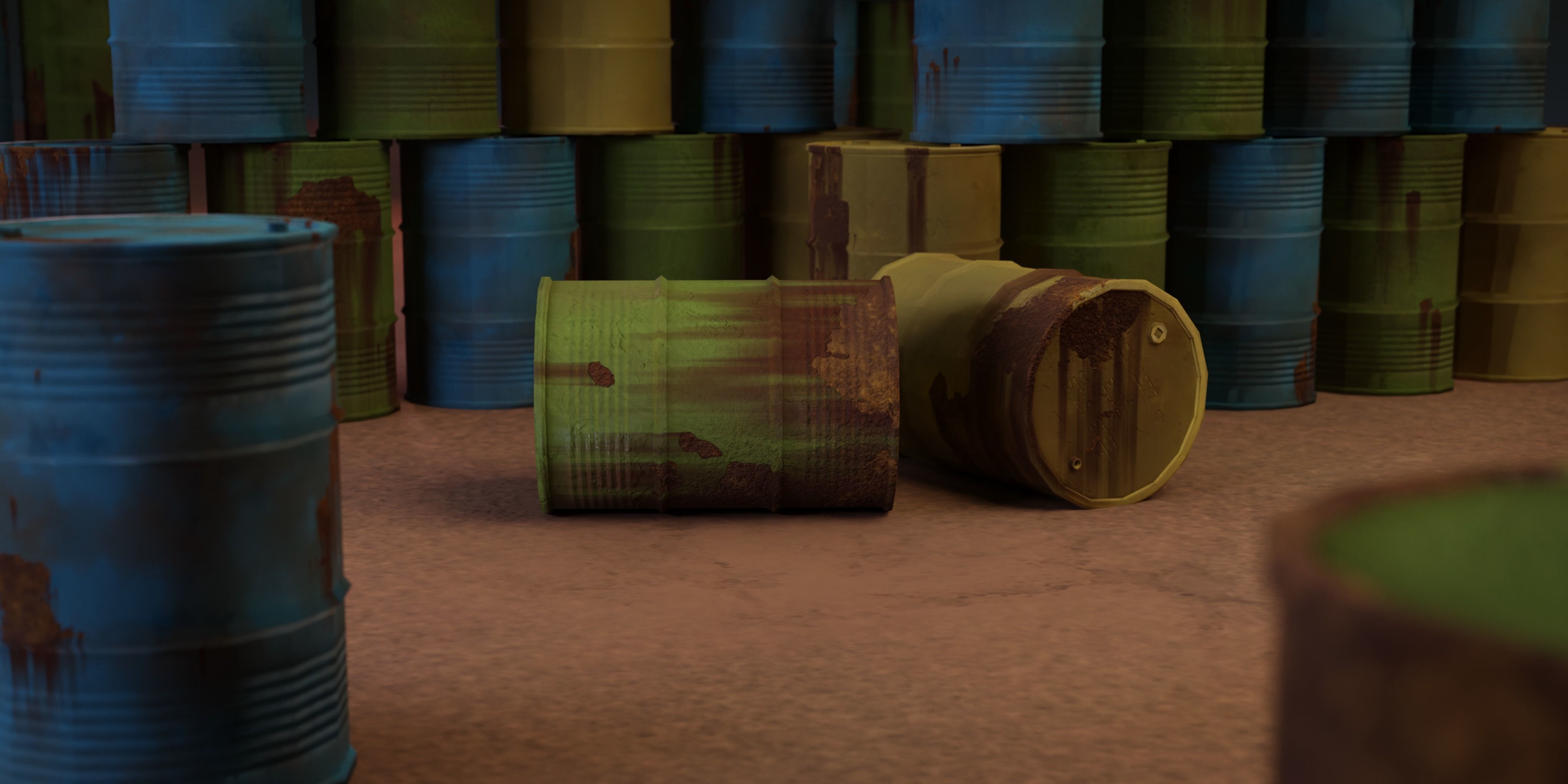 3D model Oil Barrel Prop VR / AR / low-poly | CGTrader