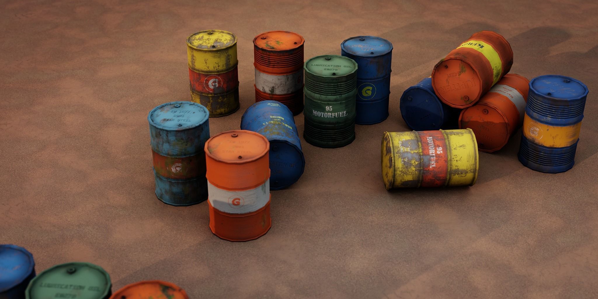 3D model Oil Barrel Prop VR / AR / low-poly | CGTrader