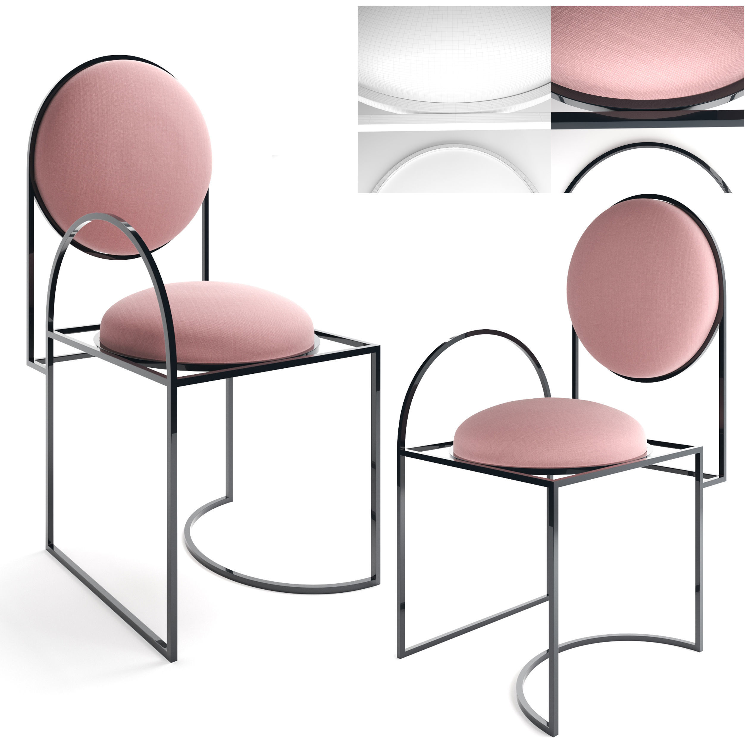 orbit dining chair bohinc studio free 3D model | CGTrader