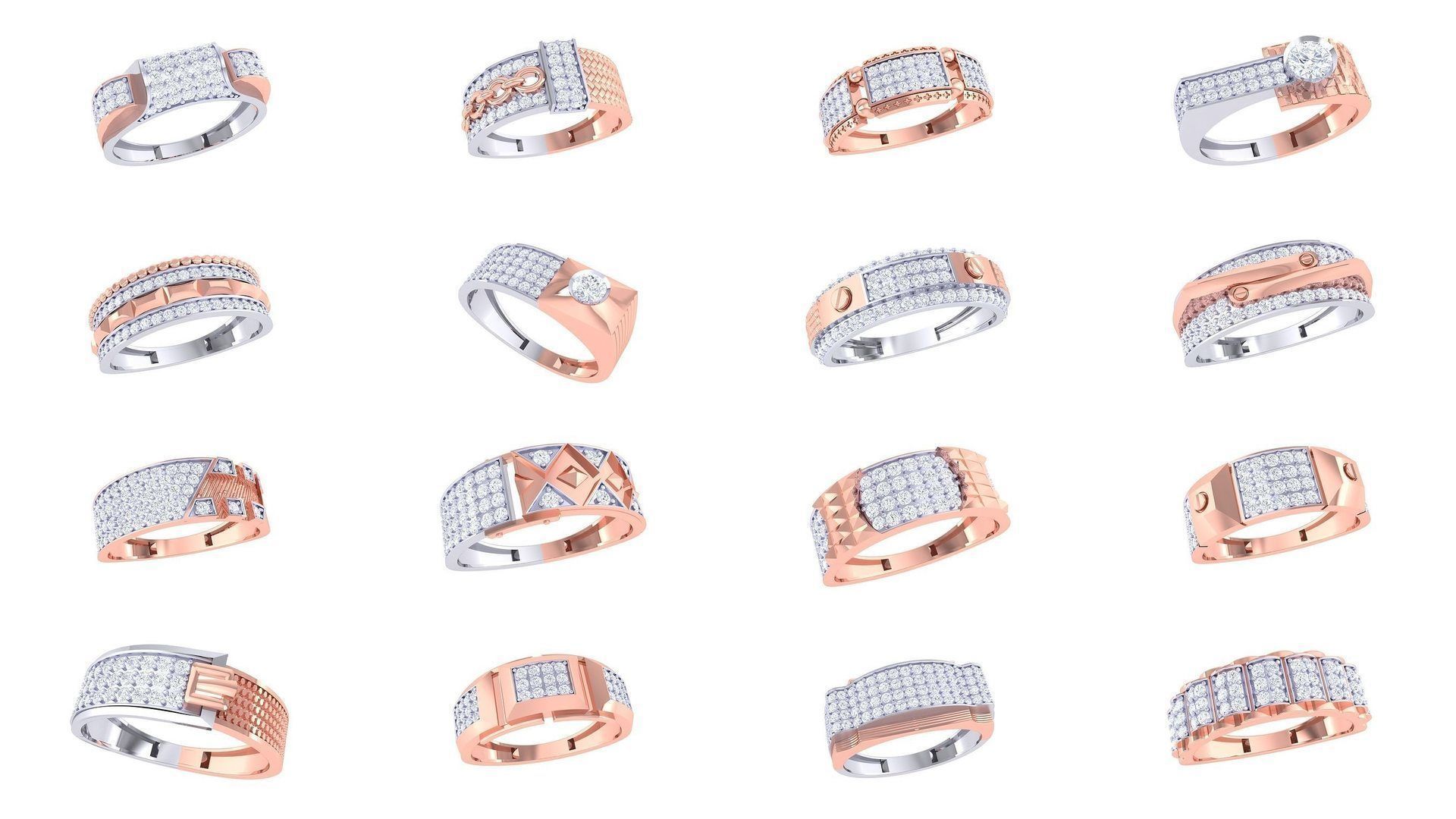 100 Engagement Wedding Rings Collection | CGTrader