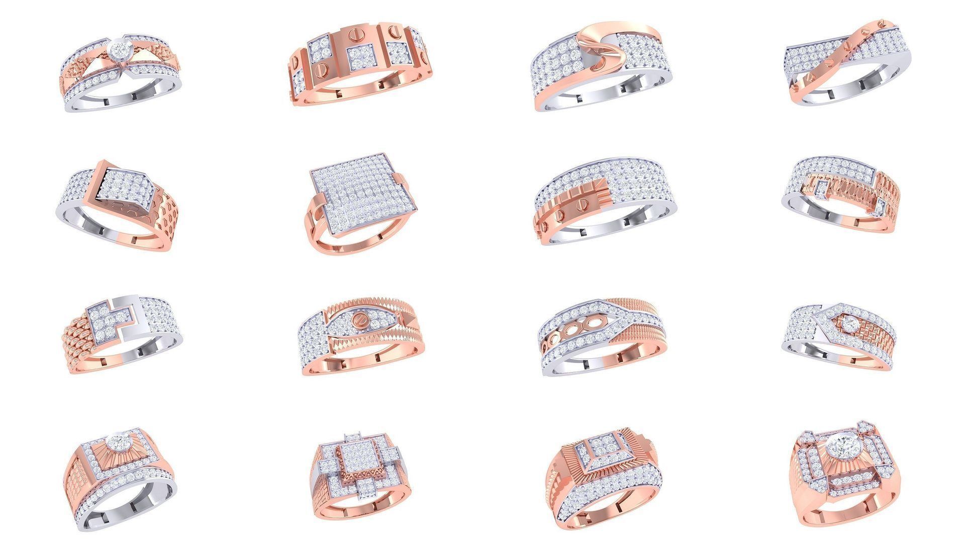 100 Engagement Wedding Rings Collection | CGTrader