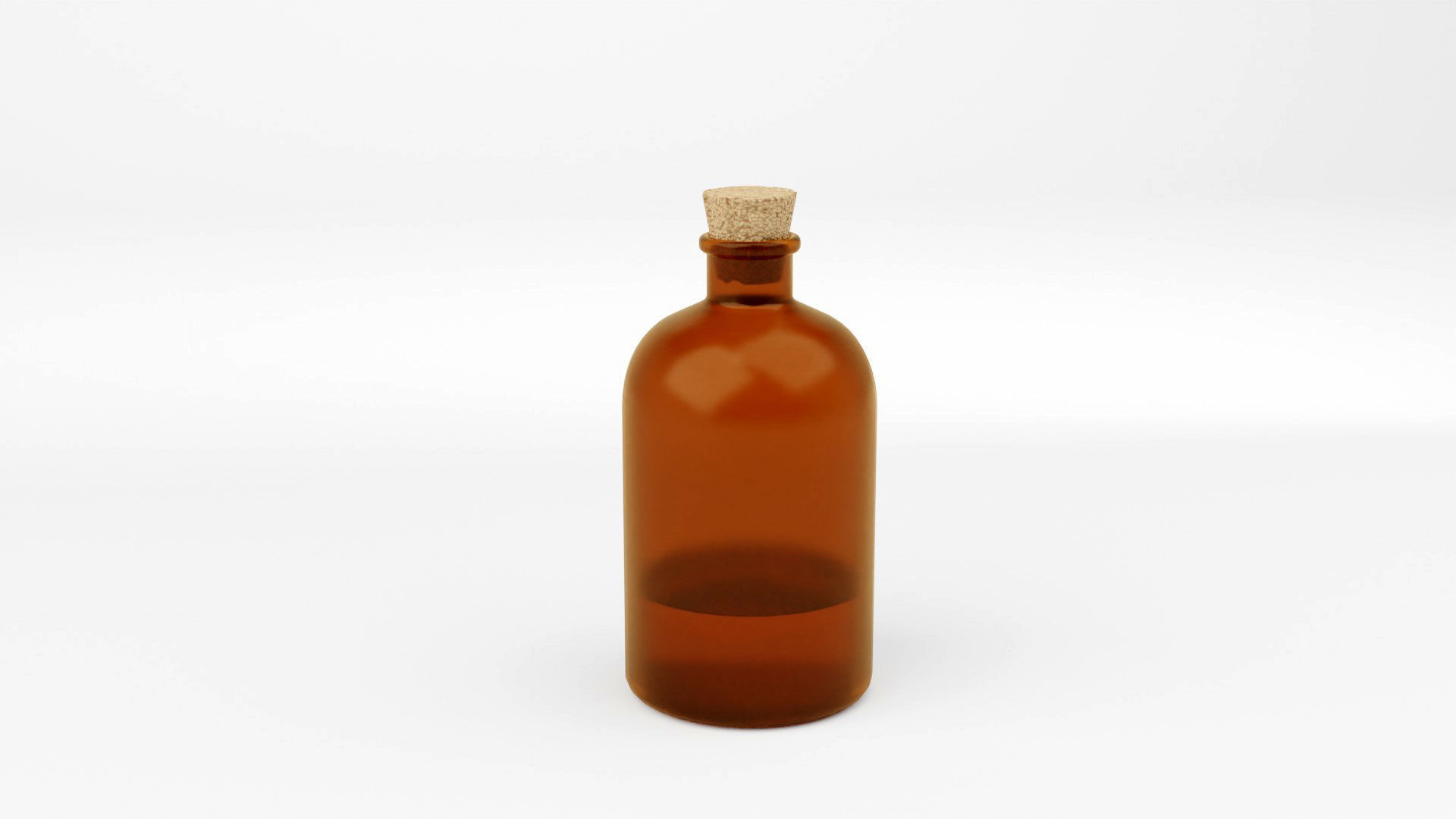 3D model Medical Lab Chemical Bottle Realistic low poly 3D model VR ...