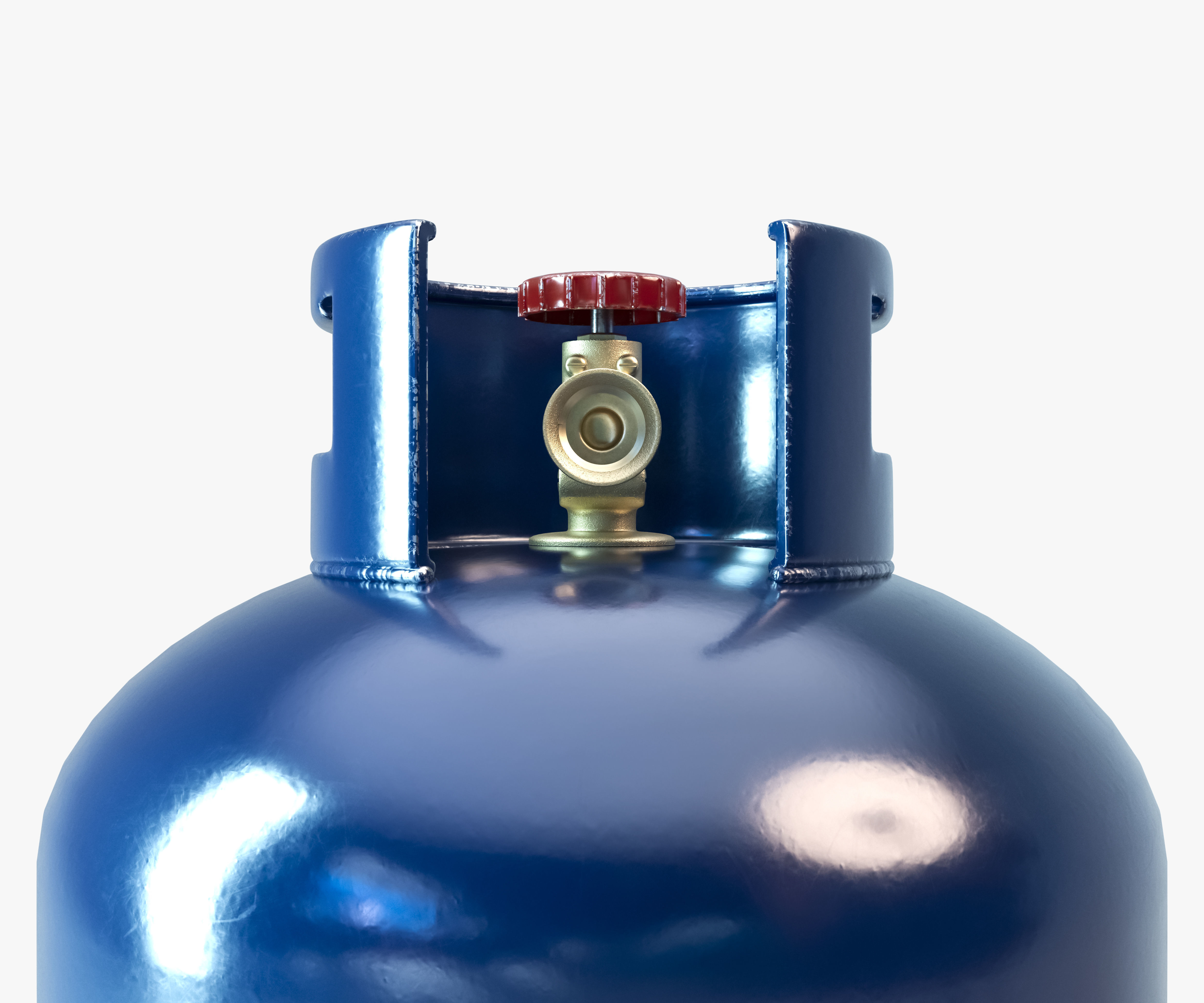 Gas Bottle Cylinder And Valve 3D model | CGTrader