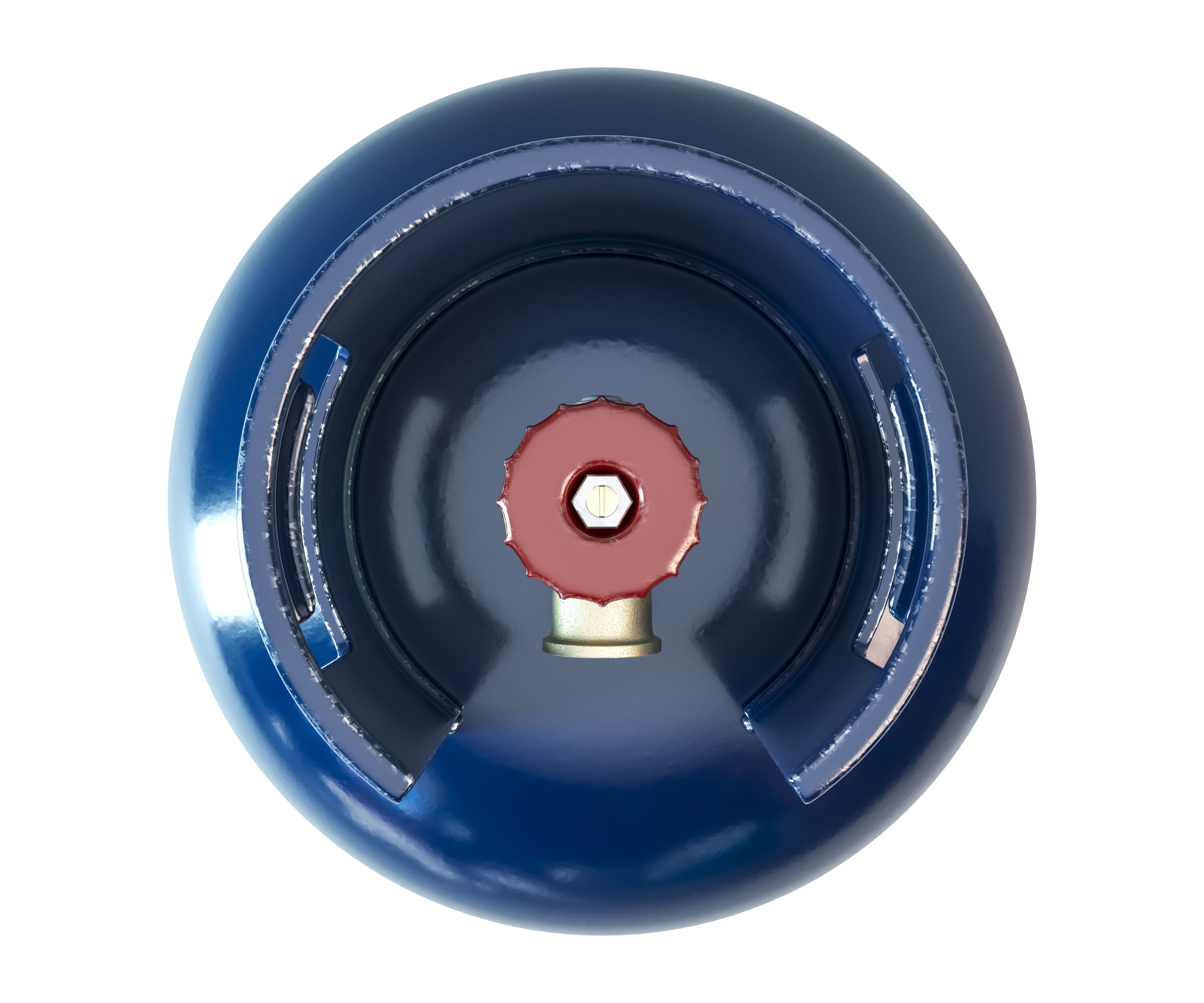 Gas Bottle Cylinder And Valve 3D model | CGTrader