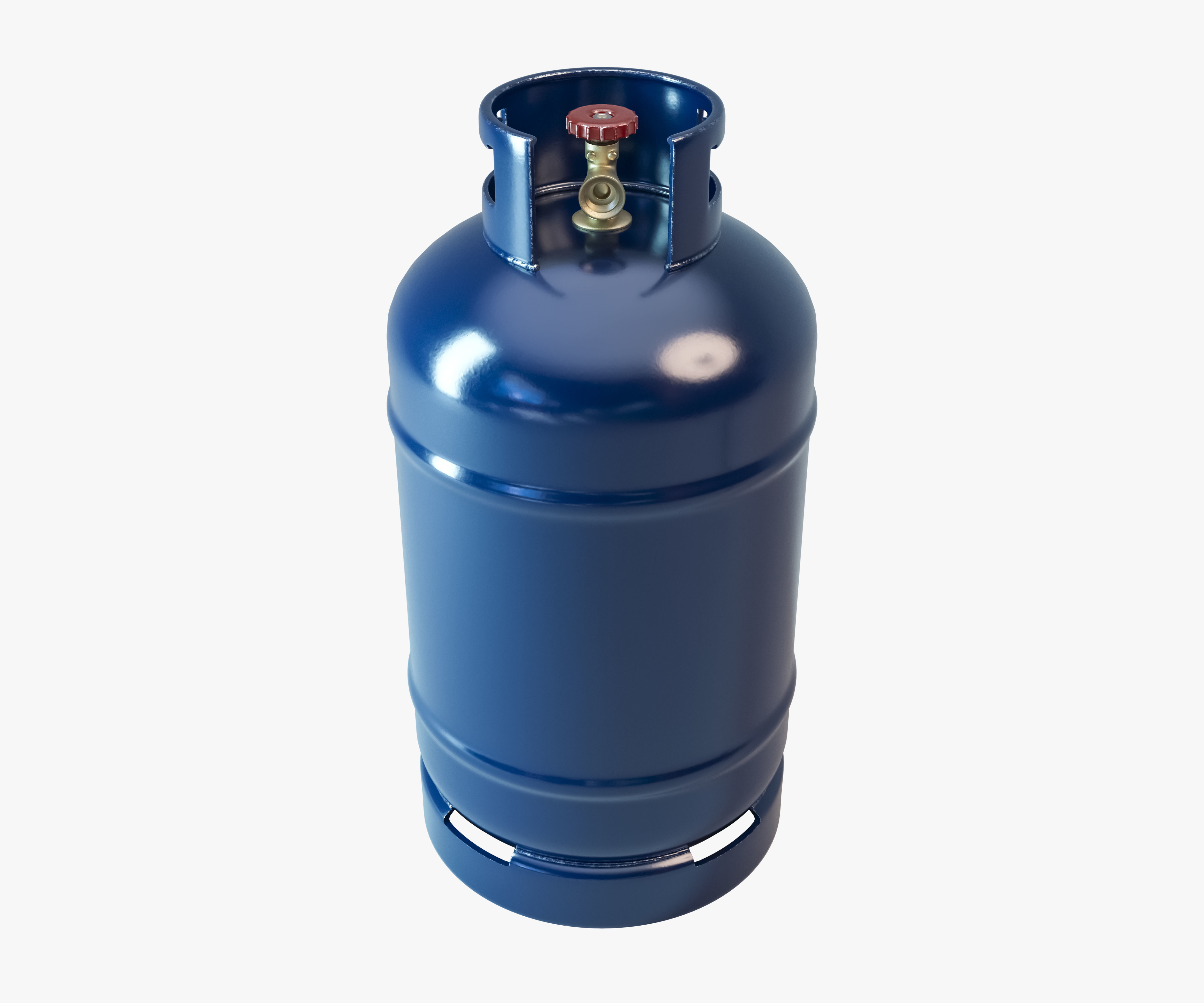 Gas Bottle Cylinder And Valve 3D model | CGTrader