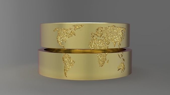Rings Continent 3D model 3D printable | CGTrader