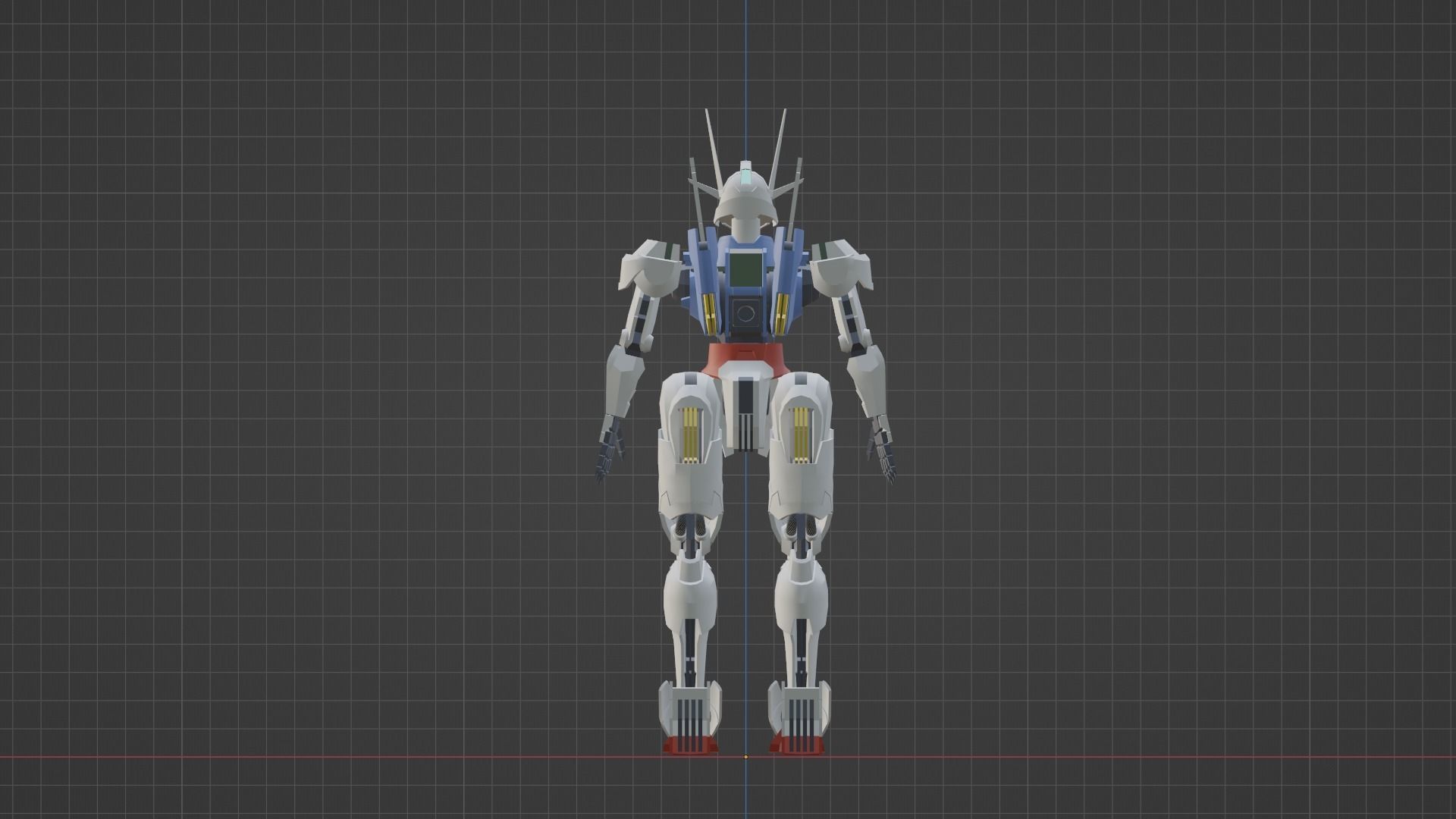 Ariel gundam 3D model animated rigged | CGTrader