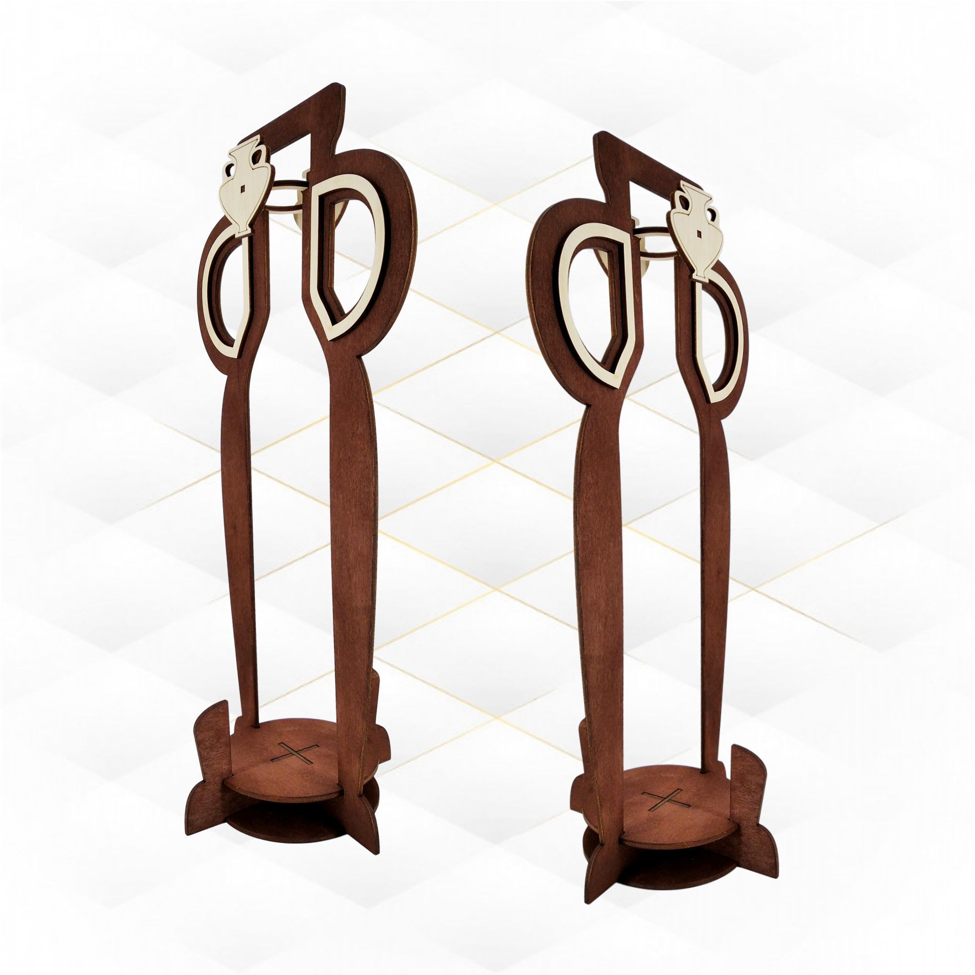 Wine box amfora svg dxf design laser cut 3D model 3D printable | CGTrader