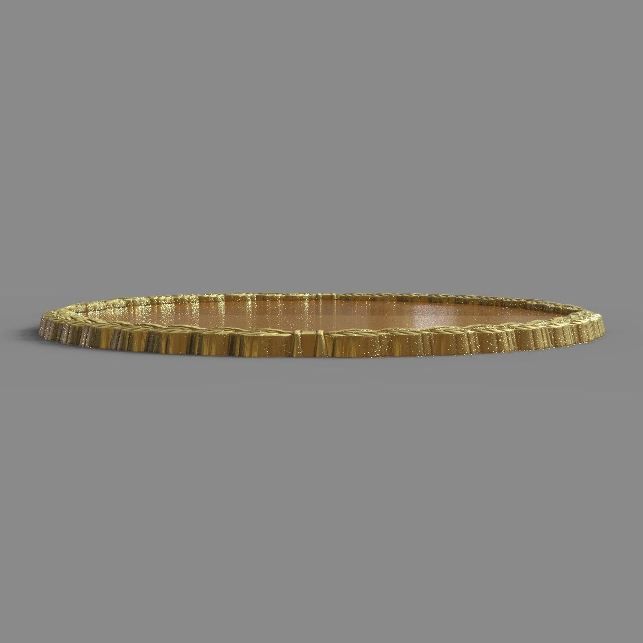 Oval base with laurel wreath 3D model 3D printable | CGTrader