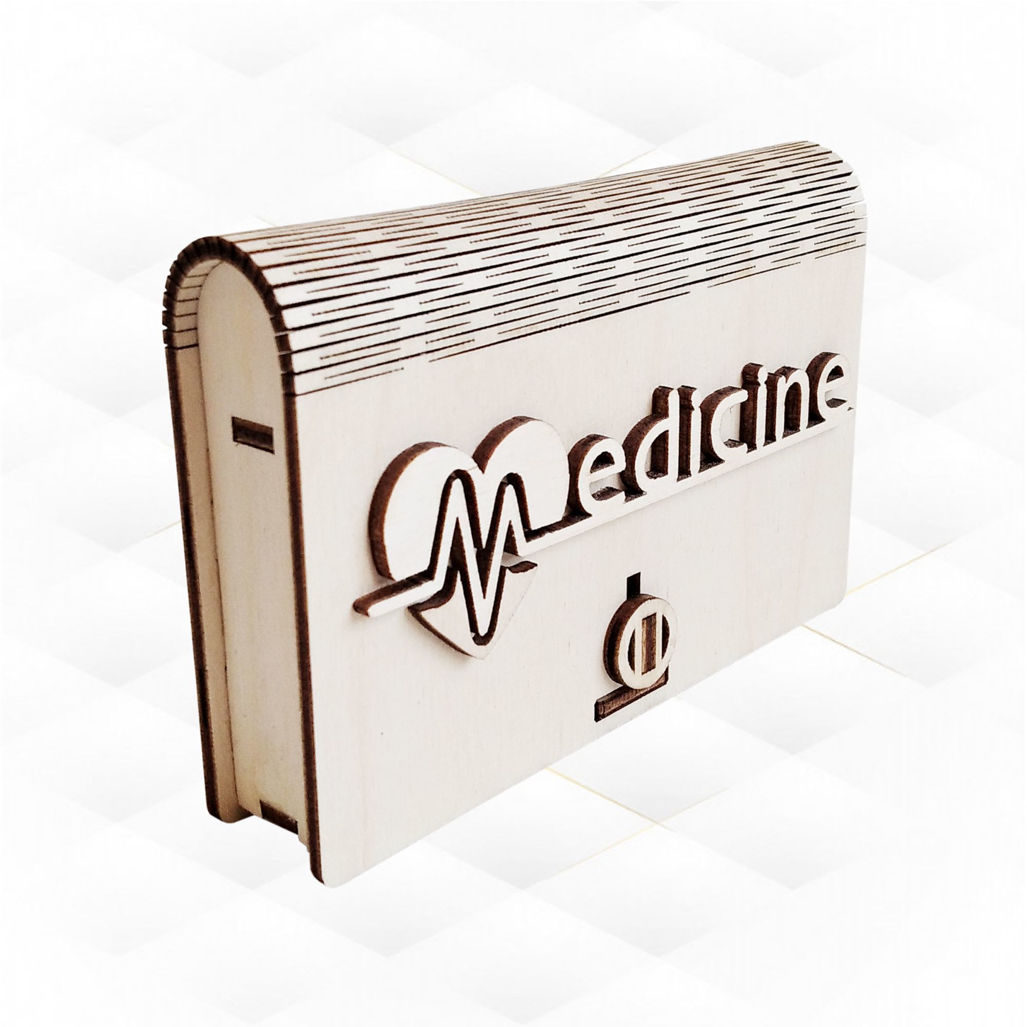 Medicine box for tablets digital files for laser cutting 3D model 3D ...