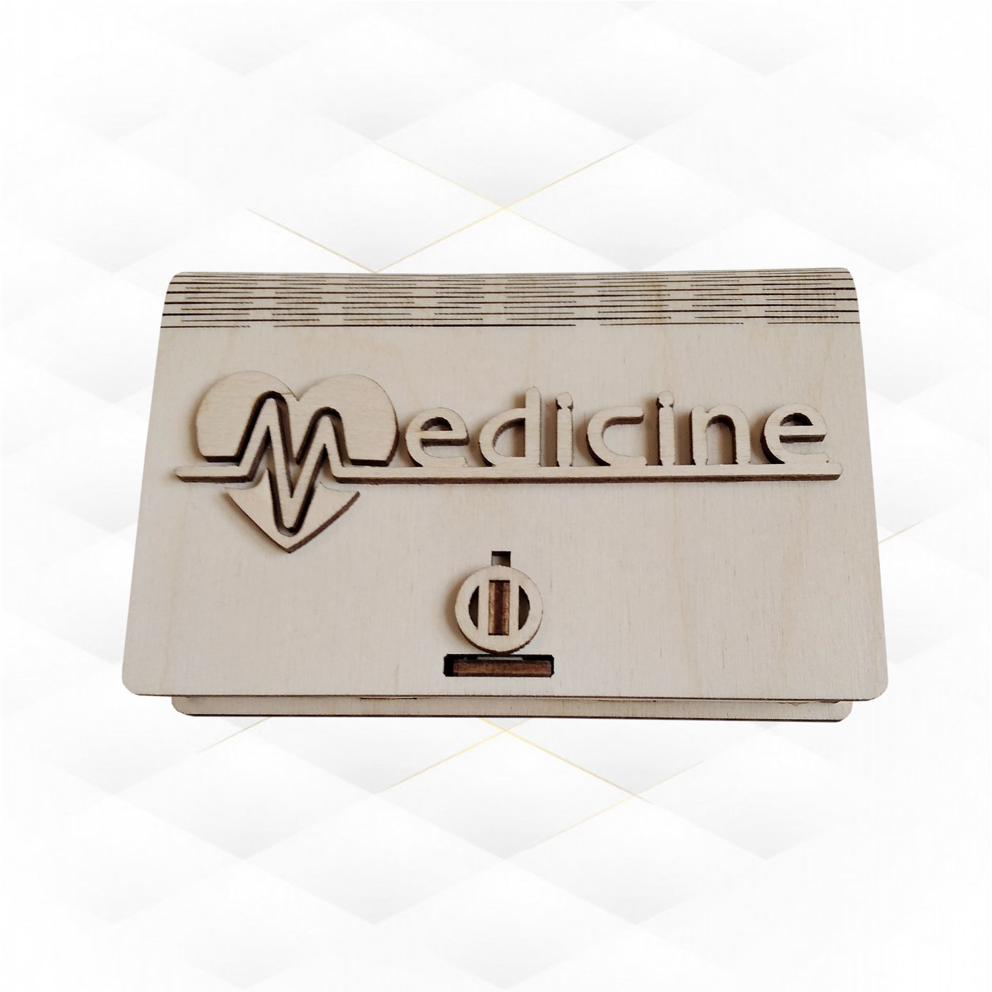 Medicine box for tablets digital files for laser cutting 3D model 3D ...