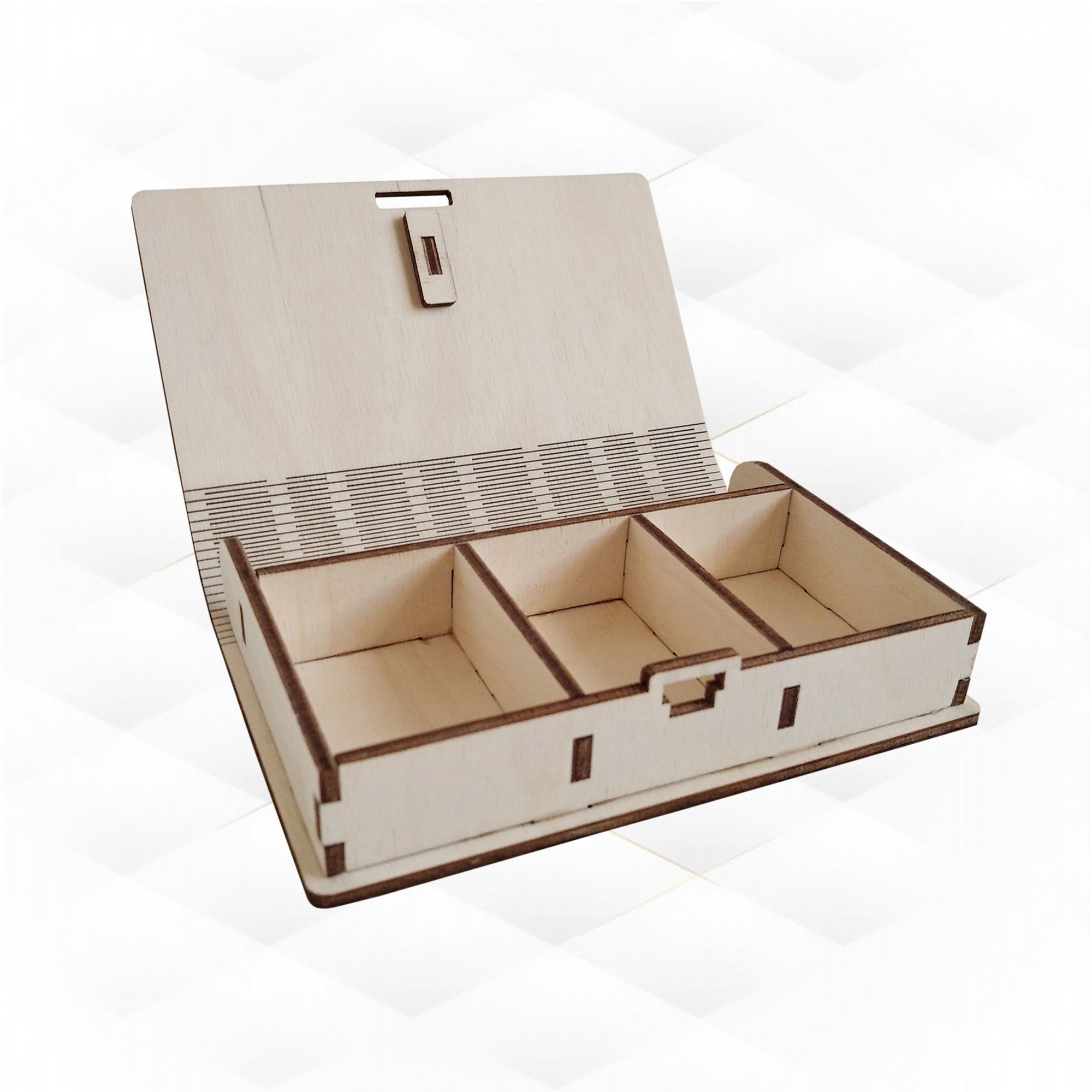 Medicine box for tablets digital files for laser cutting 3D model 3D ...