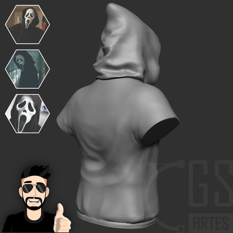 GHOSTFACE - SCREAM 3D model 3D printable | CGTrader