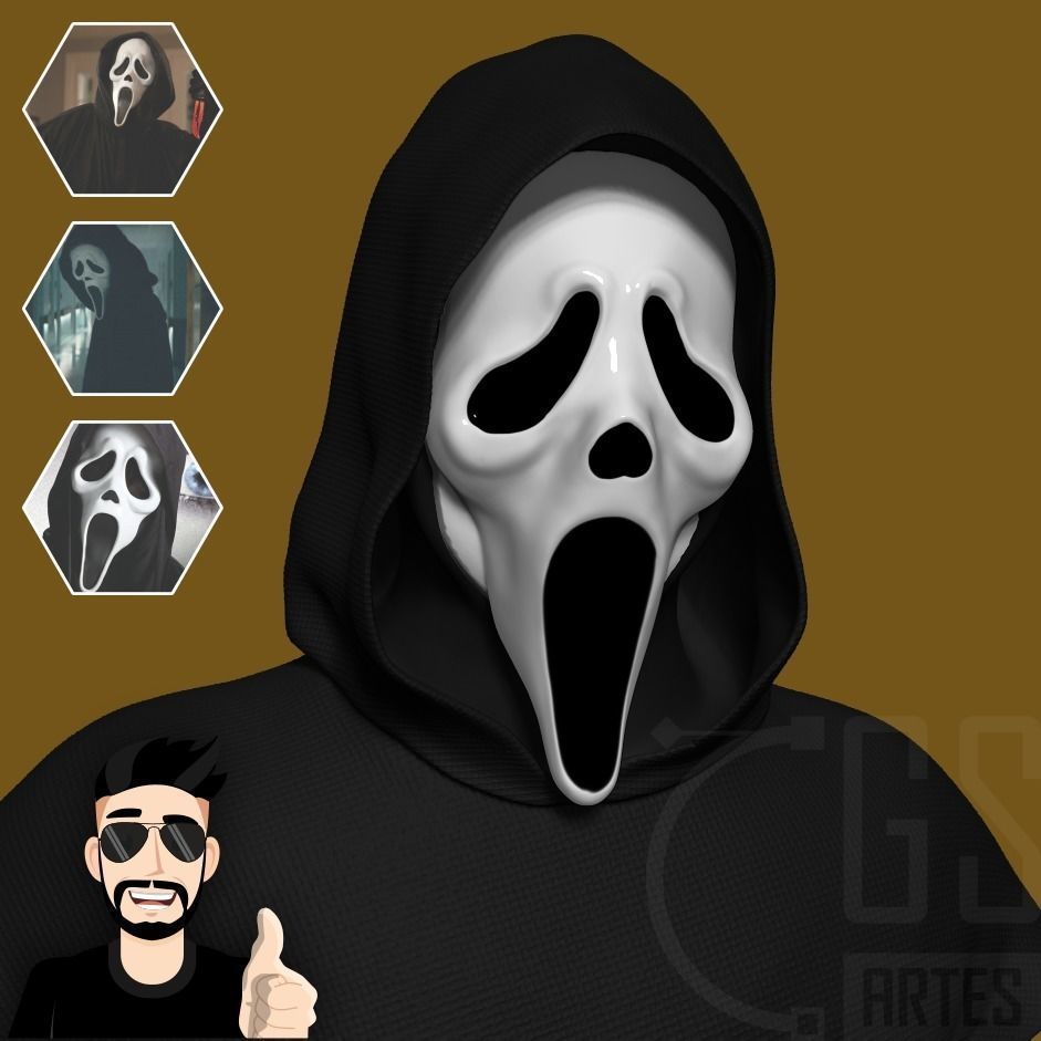 GHOSTFACE - SCREAM 3D model 3D printable | CGTrader