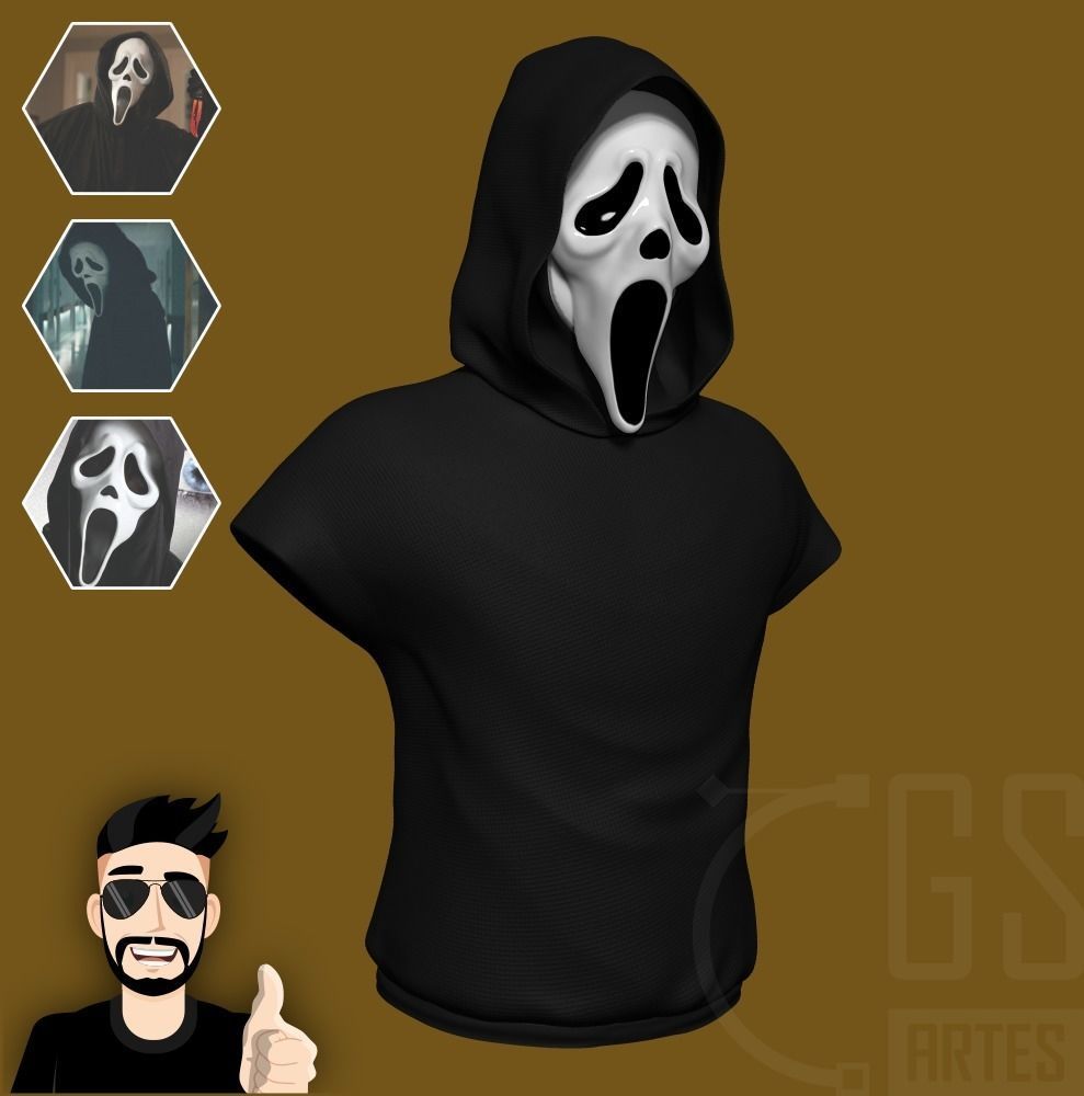 GHOSTFACE - SCREAM 3D model 3D printable | CGTrader