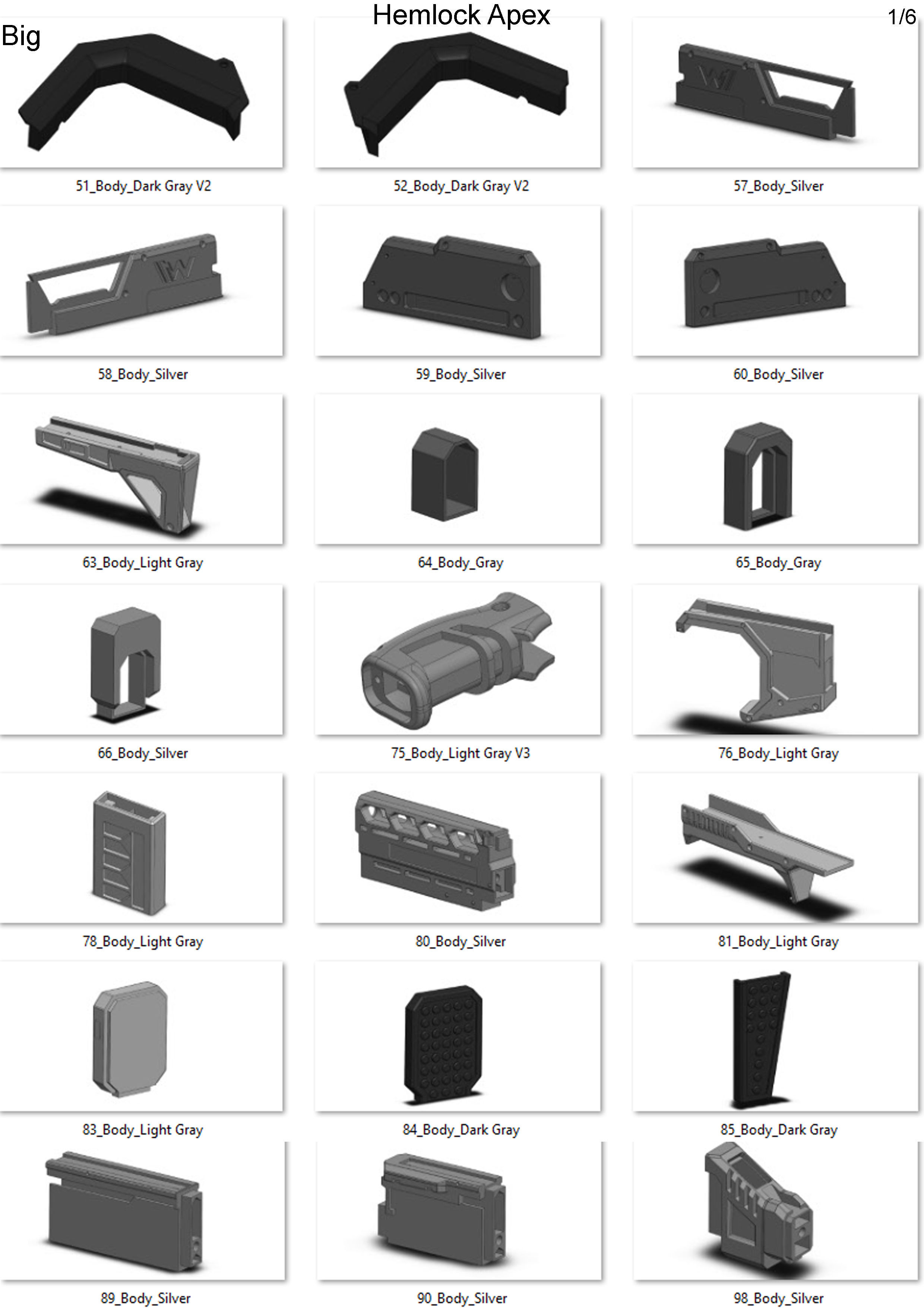 Hemlock Blaster - APEX - Commercial - Printable 3d model 3D model 3D ...