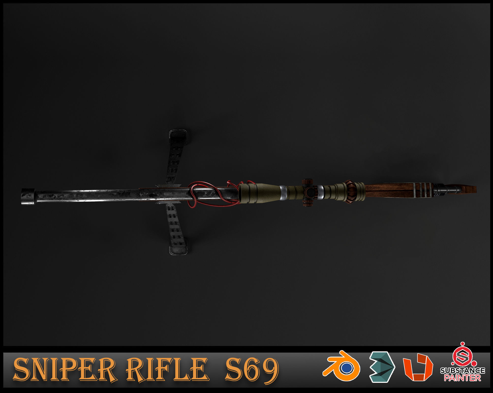 S69 Sniper Rifle 3D model | CGTrader