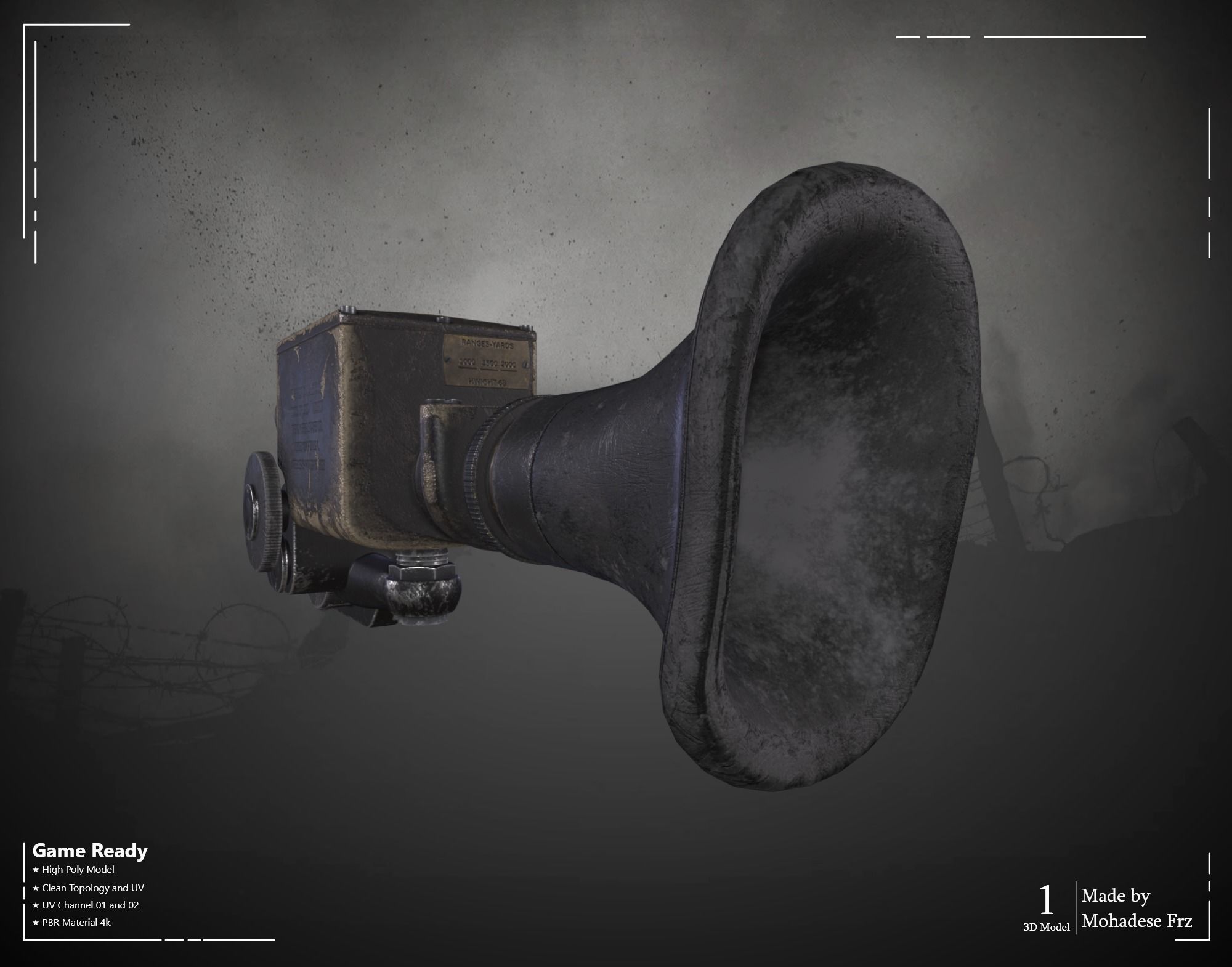 Military Scope WW2 VOL03 Game Ready 3D model | CGTrader