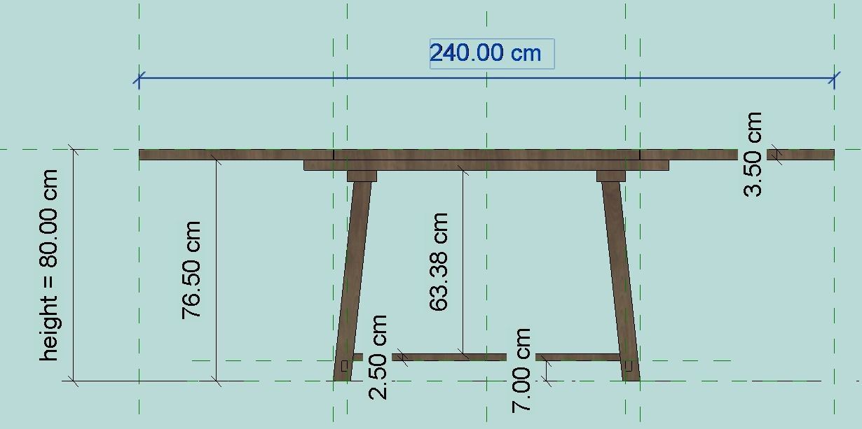 Wilford Extendable Dining Table -Extendable- 3d model 3D model rigged ...