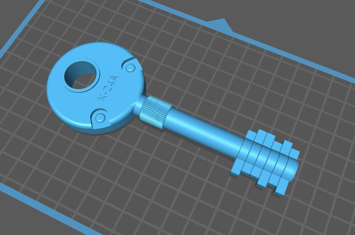 Atomic Heart Mechanical Key free 3D model 3D printable | CGTrader