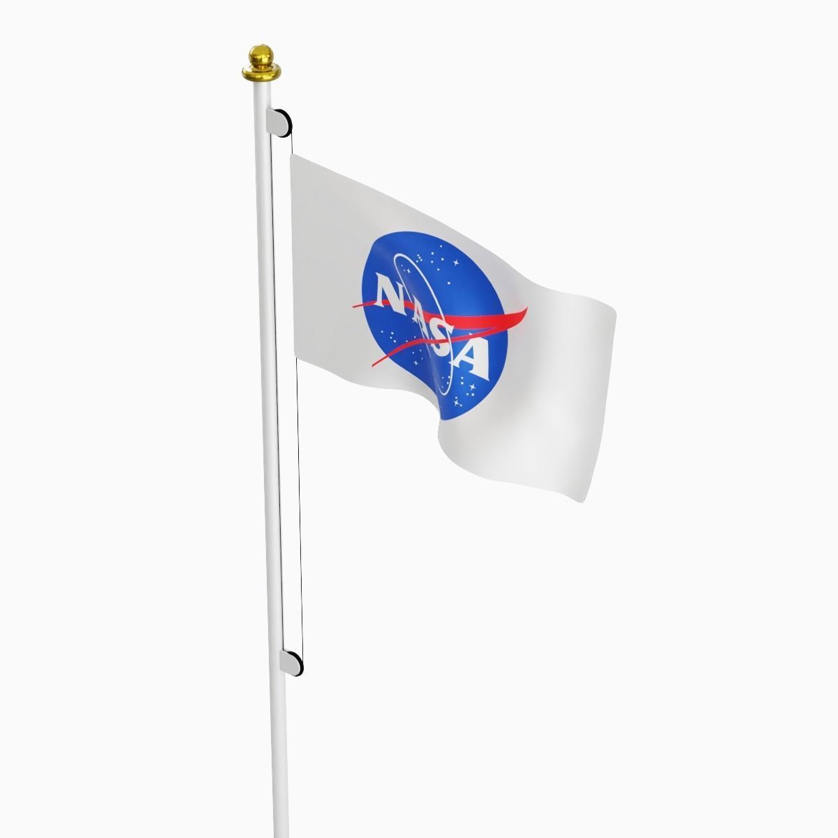 3D model Flag of the NASA VR / AR / low-poly | CGTrader