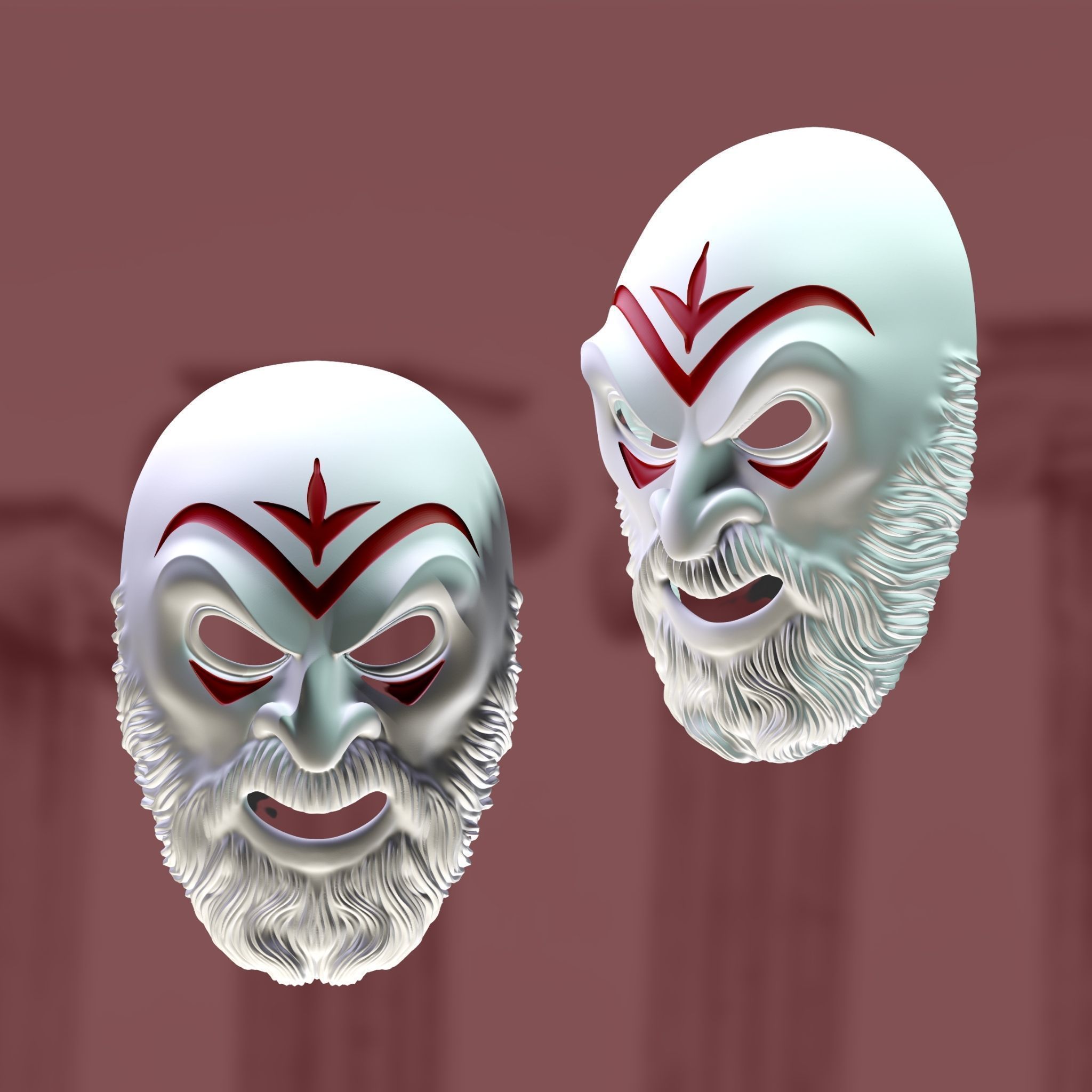 Odyssey mask Masks 3D model 3D printable | CGTrader