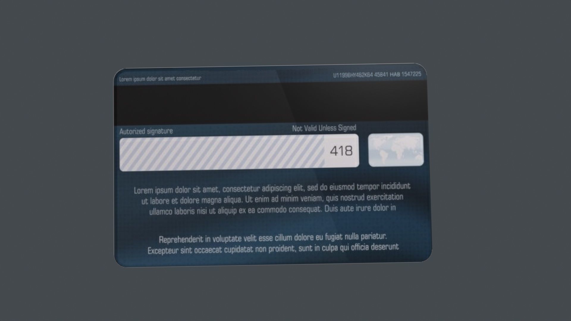 3D model Credit Card 3D Model VR / AR / low-poly | CGTrader