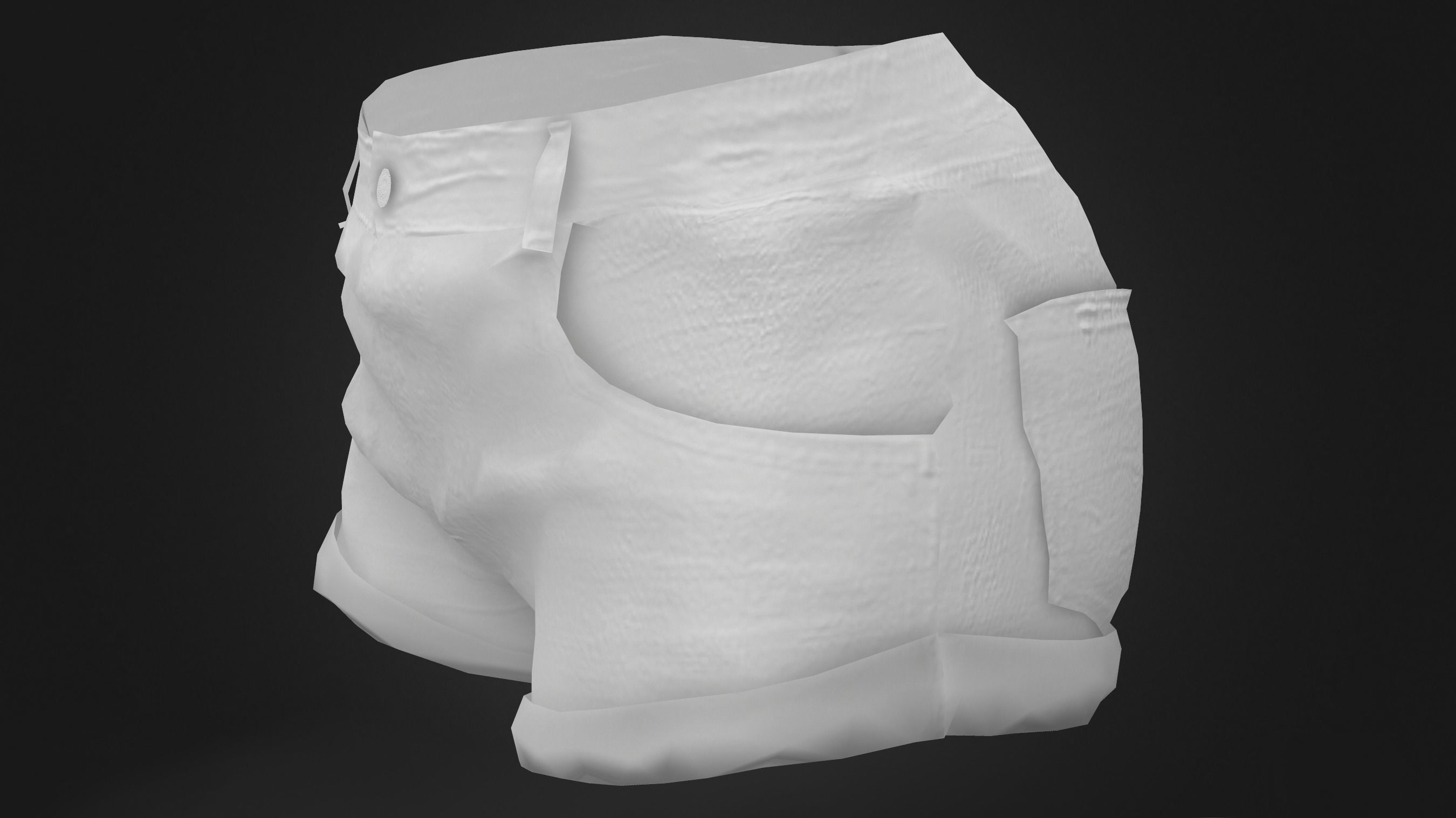 3D model Ladies Denim Shorts V3 VR / AR / low-poly | CGTrader