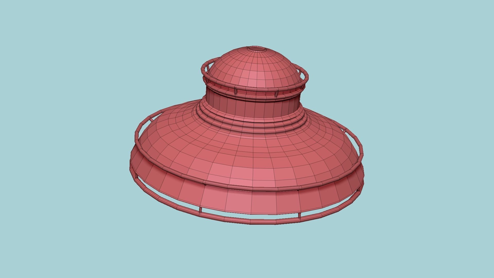 3D model Alien Spaceship UFO F07 Gold - Sci Fi Spacecraft Design VR ...