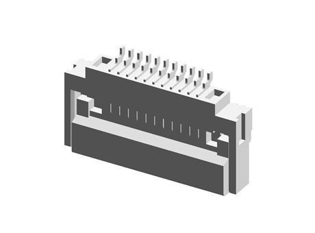 FH52 0.5mm SMT FPC/FFC connector, 11 way free 3D model | CGTrader