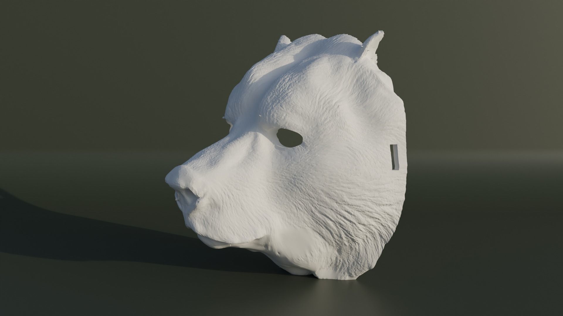 Bear Face Mask - Wild Bear Cosplay 3D model 3D printable | CGTrader