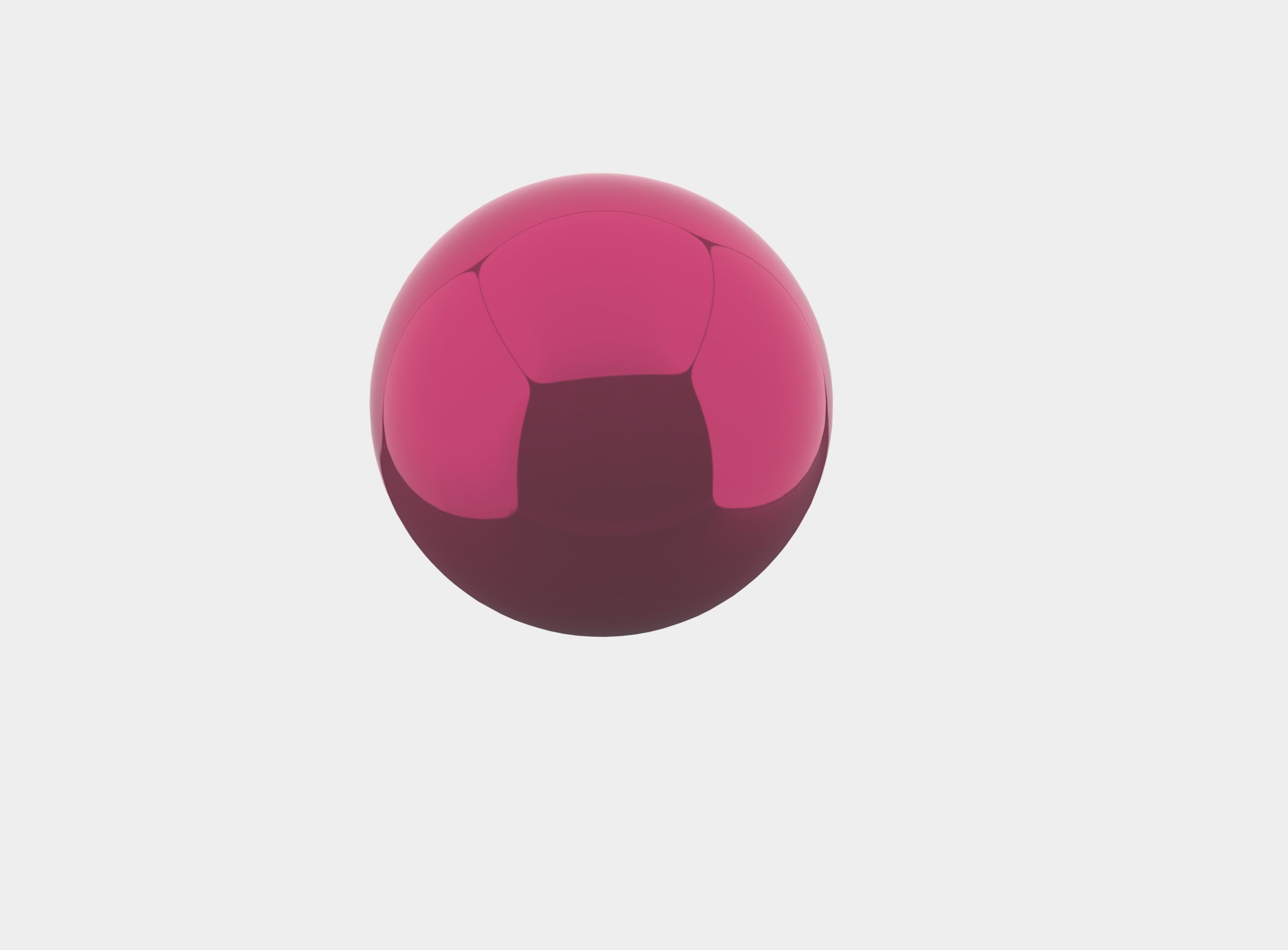 3D model red ball VR / AR / low-poly | CGTrader