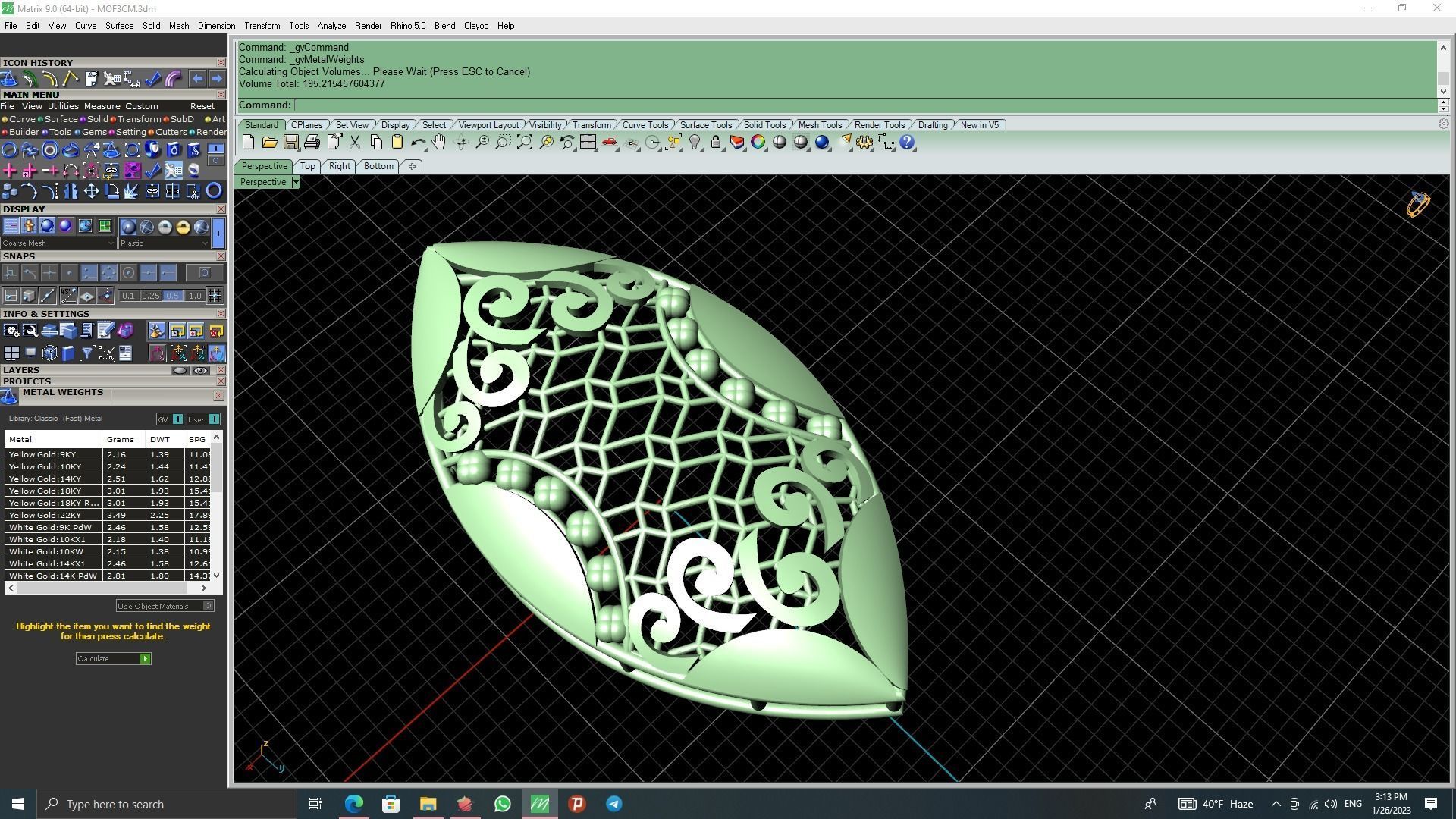 Bahrain ring 3D model 3D printable | CGTrader