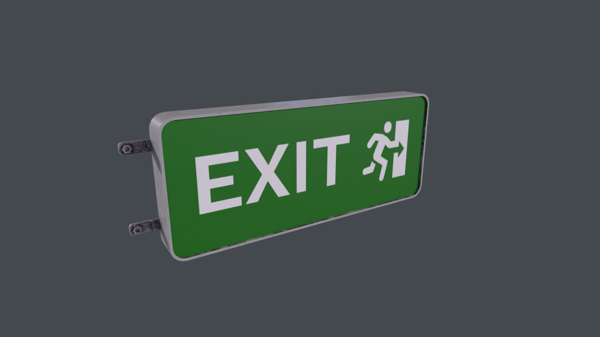 3D model Plastic Exit Sign 3D Model VR / AR / low-poly | CGTrader