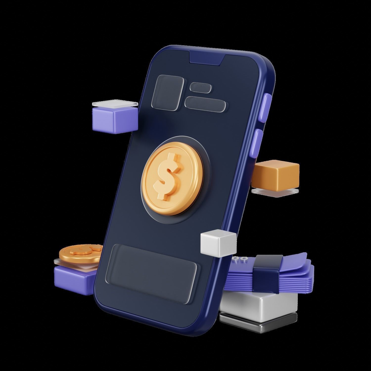 Finance 3D Icon Set 3D model | CGTrader