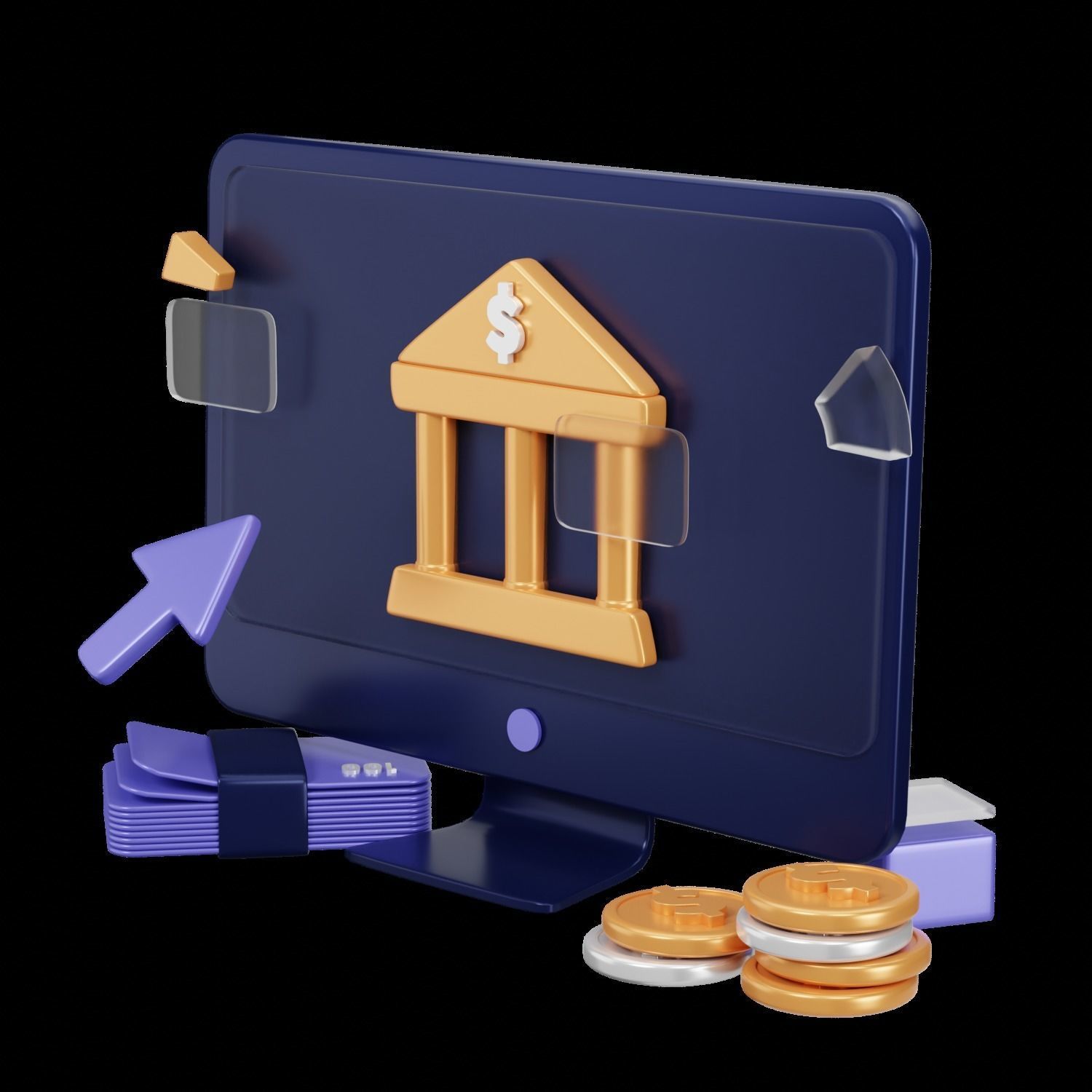 Finance 3D Icon Set 3D model | CGTrader