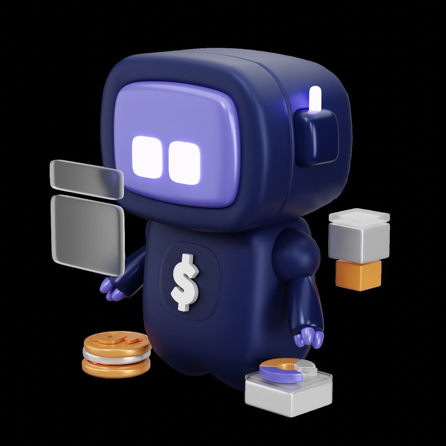 Finance 3D Icon Set 3D model | CGTrader