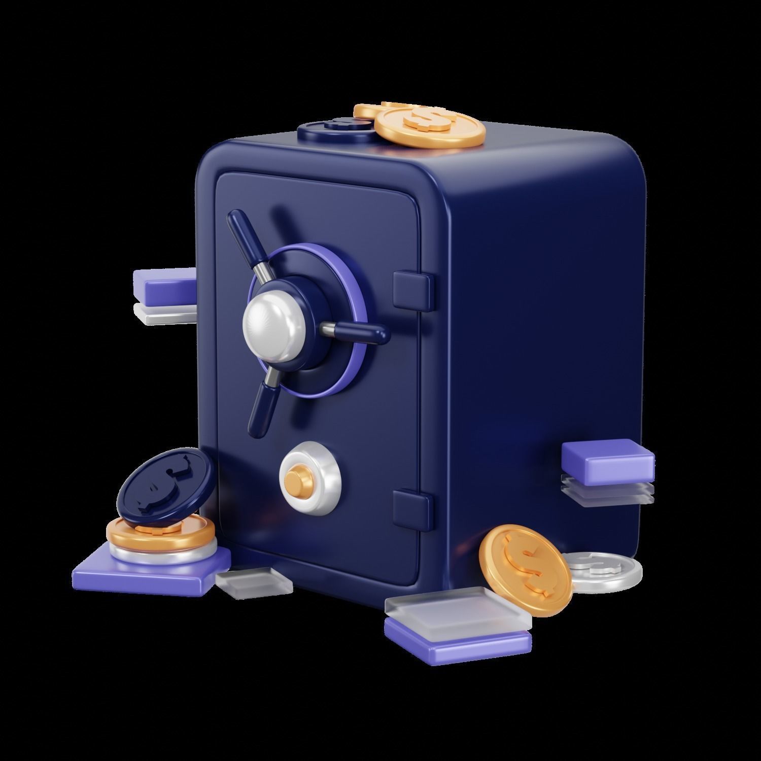 Finance 3D Icon Set 3D model | CGTrader