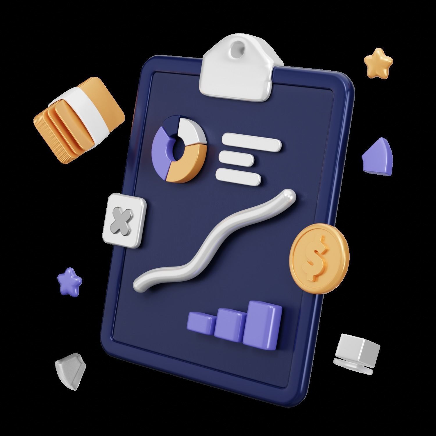 Finance 3D Icon Set 3D model | CGTrader
