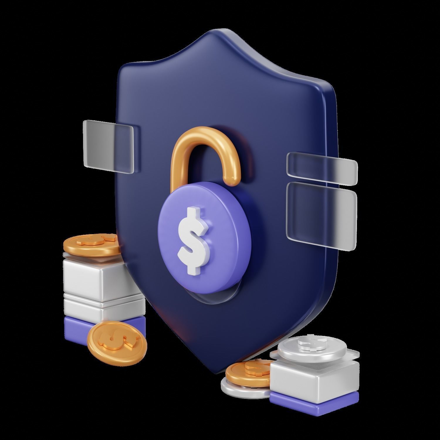 Finance 3D Icon Set 3D model | CGTrader