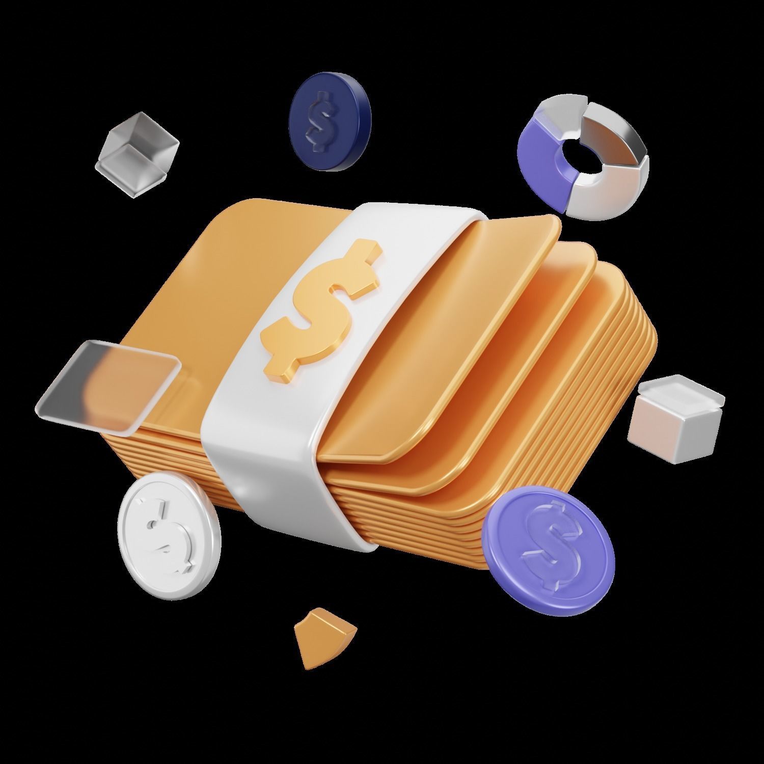 Finance 3D Icon Set 3D model | CGTrader