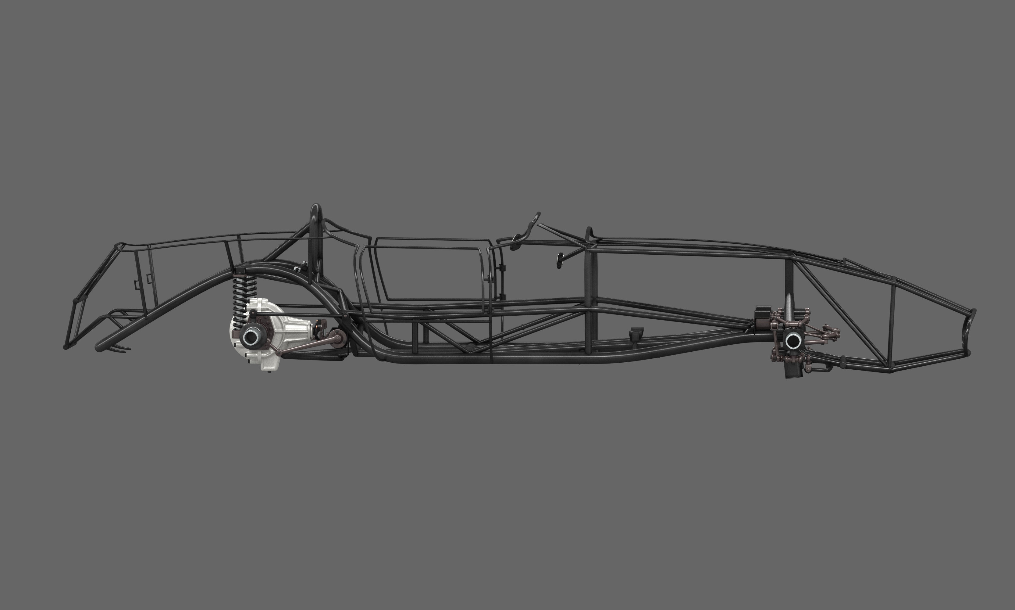 3D model Chassis Frame - Ferrari 250 TR - Testa Rossa VR / AR / low ...