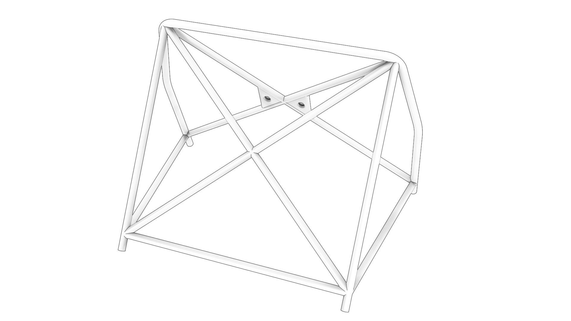Roll cage V3 -half cage 3D model | CGTrader